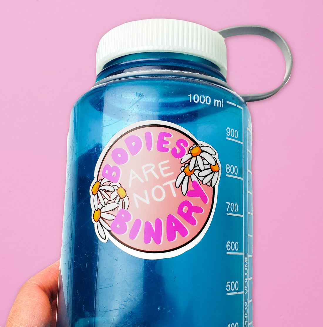 Bodies Are Not Binary Sticker – Little Rainbow Paper Co
