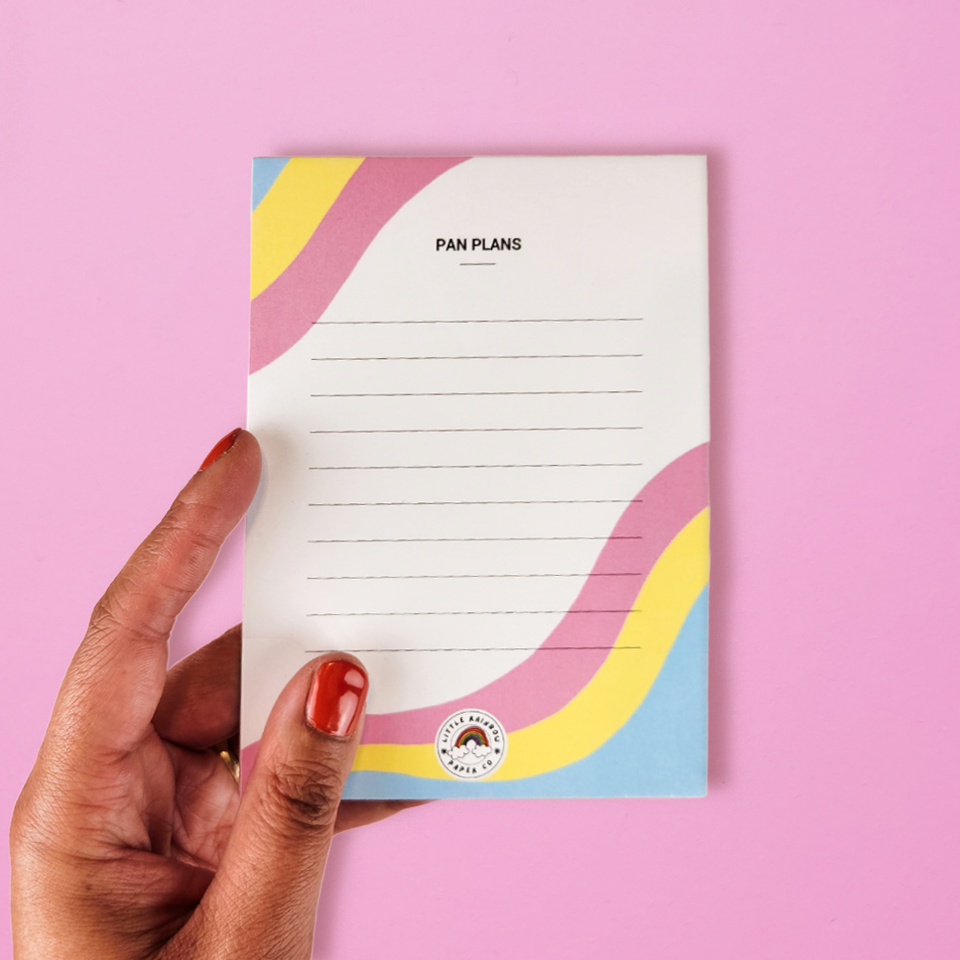 Pan Plans Notepad – Little Rainbow Paper Co