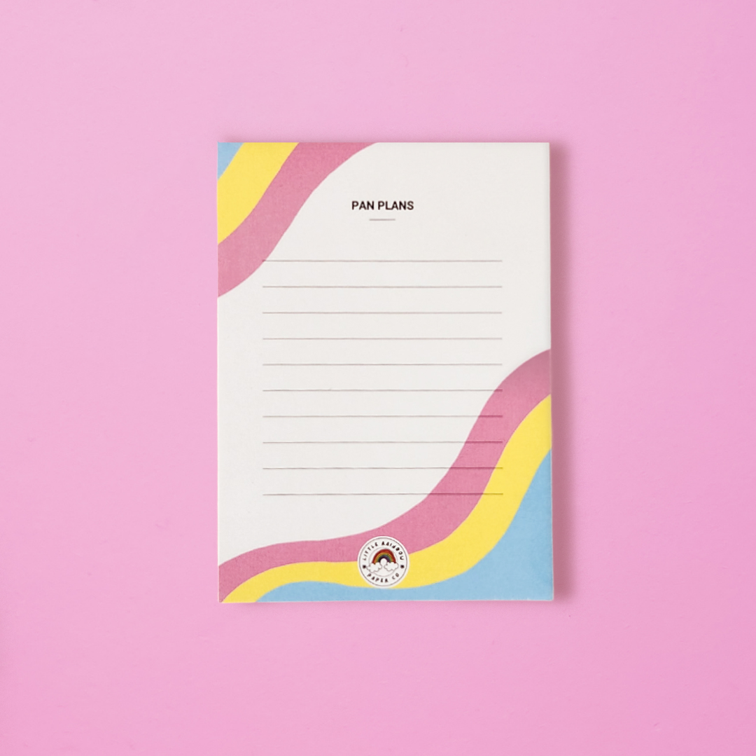 Pan Plans Notepad – Little Rainbow Paper Co