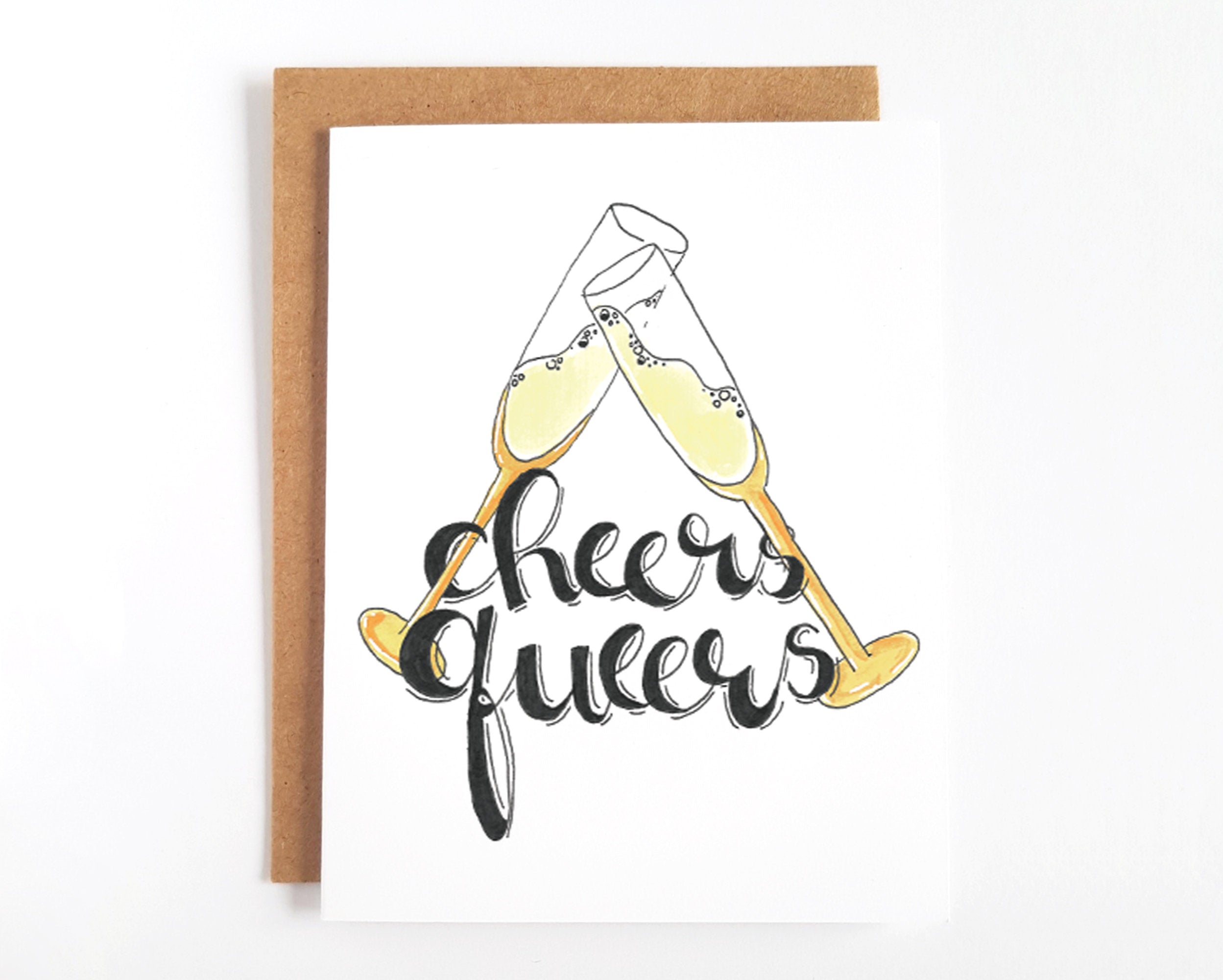 Cheers Queers Card – Little Rainbow Paper Co